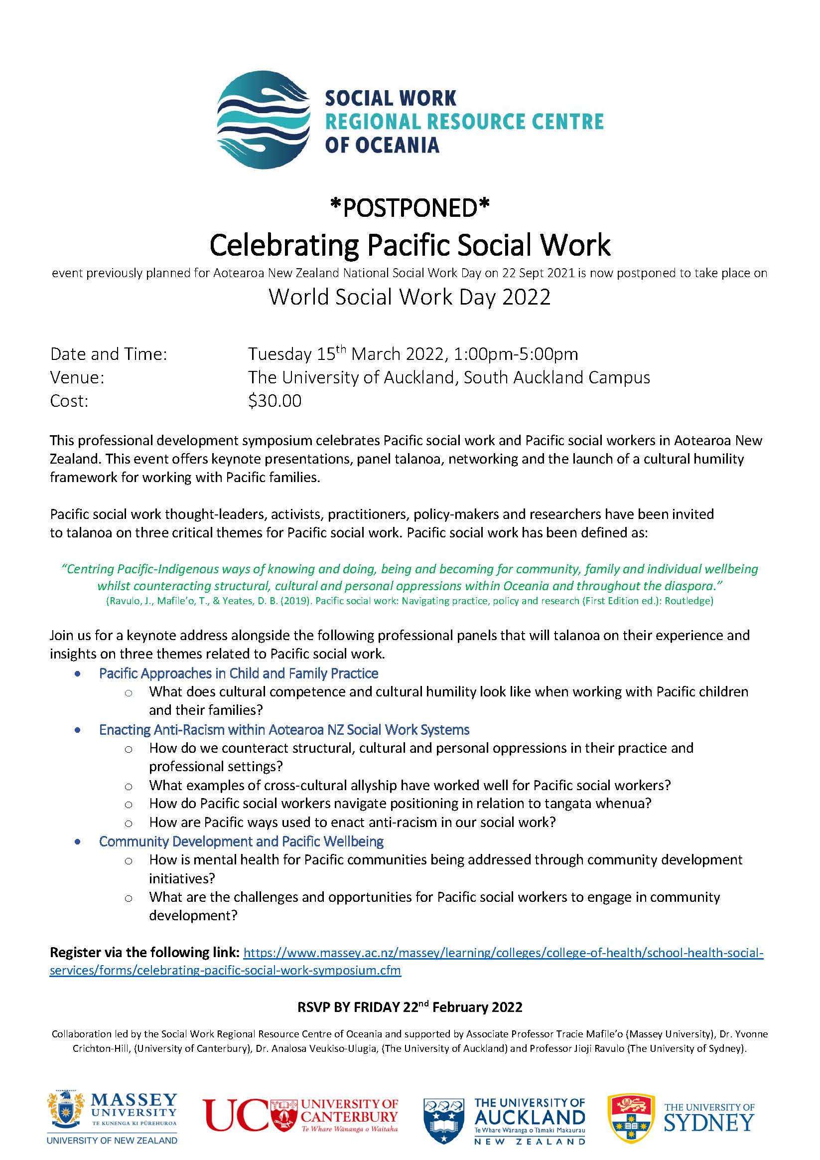 Celebrating Pacific Social Work | SWRB